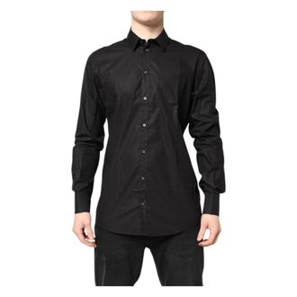 Dolce & Gabbana Gold Dress Shirt - - Shirts - Herren - Schwarzk - S