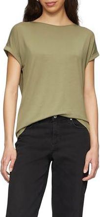 QS by s.Oliver 2165942 T-Shirt, Vert Olive, S Femmes