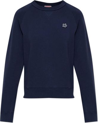 Kenzo Femme, Sweatshirts et sweats &agrave; capuche, Bleu, Taille: 36 FR SweaT-shirt avec patch