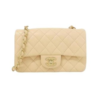 Chanel Pre-owned Lammfell Umh&auml;ngetasche - - Pre-owned - Damen - Beige - ONE SIZE