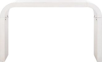 Safavieh Gebogenes Holz Konsolentisch, Wei&szlig;, 30 x 132 x 78