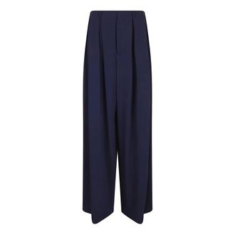 Ralph Lauren Femme, Pantalons, Bleu, Taille: 32 FR Greer Pleated Pant