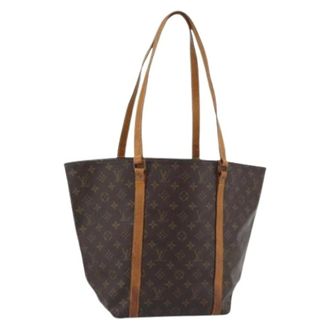 Louis Vuitton Sac cabas vintage Louis Vuitton Monogram Pre-owned - Femme - Pre-owned - Brun - Taille: ONE Size