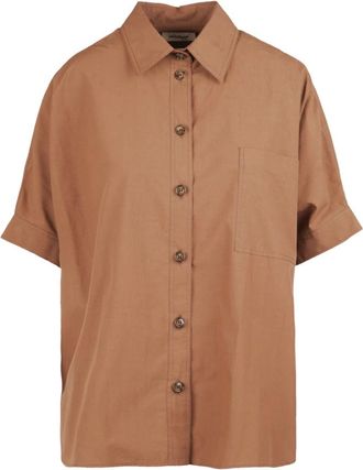 ottod'Ame Femme, Blouses et Chemises, Brun, Taille: 38 FR Camicia Over