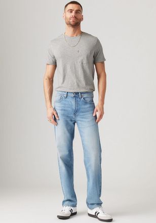 Levi's Straight-Jeans LEVIS 505, Herren, Gr. 29, L&auml;nge 32, blau (hole in the), Denim/Jeans, Obermaterial: 99% Baumwolle, 1% Elasthan, unifarben, regular fit 