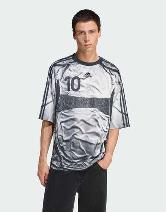 adidas Originals Adilenium Season 4 Teamgeist - Bedrucktes Trikot in Wei&szlig;