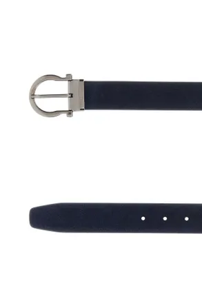Ferragamo Gancio Belt - Navy