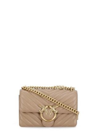 Pinko Pinko Crossbody Bags - Love One Mini Dc - Gr. unisize - in Beige - f&uuml;r Damen