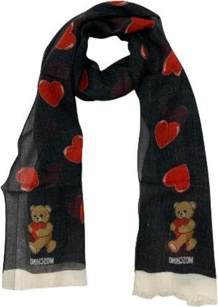 Moschino Femme, Accessoires, Noir, Taille: ONE Size Sciarpa