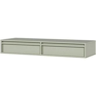 Selsey Selsey - Evo - Schminktisch h&auml;ngend mit 2 Schubladen, Salbeigr&uuml;n, 110 cm