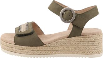 Tom Tailor Tom Tailor Damen 9590280001 Keilsandale, Khaki, 40 EU