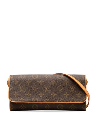Louis Vuitton sac &agrave; bandouli&egrave;re Pochette Twin GM (2001) - Marron