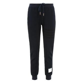 Thom Browne Gerippte Strick-Trackpants - - Trousers - Damen - Blau - S