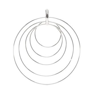 Panconesi Femme, Accessoires, Gris, Taille: ONE Size Pierced Serpent Hoops Large