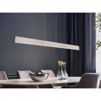 Trio Höhenverstellbare led Pendelleuchte galway dimmbar, Silber Breite 150cm