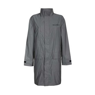 Karl Lagerfeld Multi-Pocket Techno-Gewebejacke - - Coats - Damen - Grau - 2XS