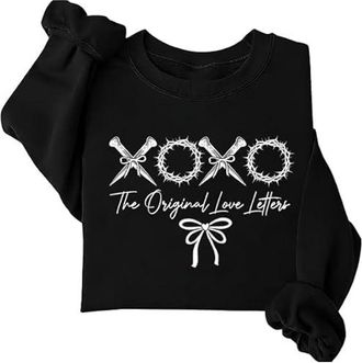 Generic The Original Love Letters Sweat-shirt et sweat &agrave; capuche pour femme, Noir, XXL