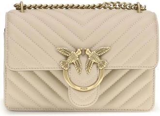 Pinko Mini Love Schultertasche - - Bags - Damen - Beige - ONE SIZE