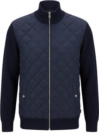 BOSS Herren Strickjacke mit Steppeinsatz C-UBON