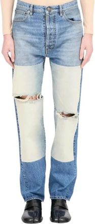 Maison Margiela Homme, Jeans, Bleu, Taille: W31 Patched Panel Jeans droits