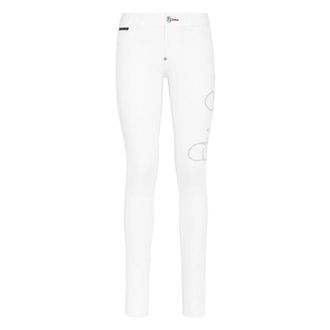 Philipp Plein Damen, Jeans, Wei&szlig;, W26Gr&ouml;&szlig;e