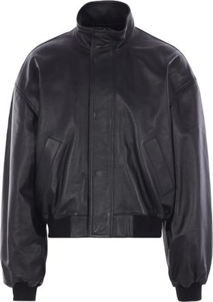 Balenciaga Lederjacke aus Schafsleder - Schwarz
