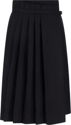 Dries Van Noten Midirock mit Falten - - Skirts - Damen - Blau - 2XS