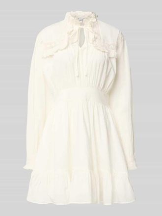 Mbym Knielanges Kleid mit R&uuml;schenbesatz Modell Gilara