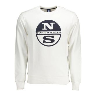 North Sails Wei&szlig;er Langarm-Crewneck-Sweatshirt - - Sweatshirts & Hoodies - Herren - Wei&szlig; - 3XL