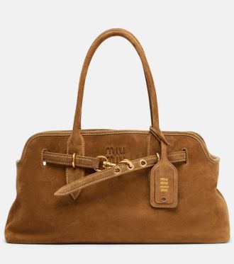 Miu Miu Tote Bag Adventure aus Veloursleder