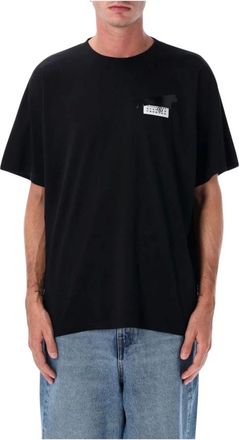 Maison Margiela Homme, Tops, Noir, Taille: L T-Shirt avec Poche Poitrine