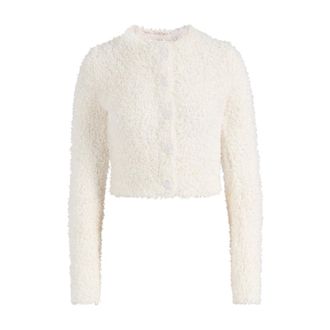 Elisabetta Franchi Maglia Tricot - Femme - Pulls - Blanc - Taille: 42 FR