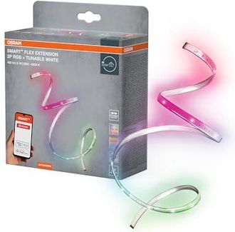 Osram SMART+ Zigbee flexible LED-Strips 2 Pole, Extension in Transparent, IP20-Schutz, für Allgemeinbeleuchtung