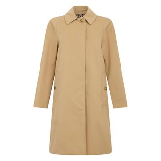 Burberry Camden Heritage Button Coat - - Coats - Damen - Beige - S
