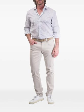 Fedeli chemise &agrave; fleurs - Gris