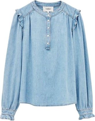 BA&SH Femme, Blouses et Chemises, Bleu, Taille: 40 FR Lio Denim Blouse
