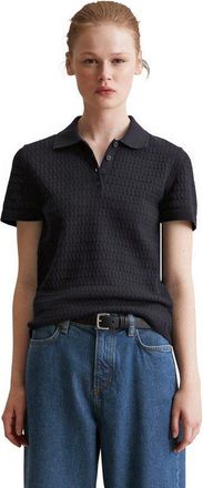 Marc O'Polo Denim Poloshirt aus Strick, modisches Muster, regular