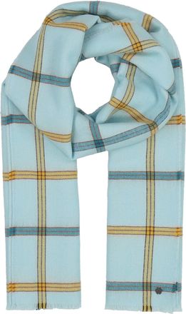 Fraas Stola mit Karo-Muster - 85 x 220 cm - leichter Schal aus Wolle - Made in Germany - Sustainability Edition