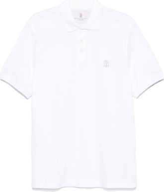 Brunello Cucinelli Homme, Tops, Blanc, Taille: L Brunello Cucinelli T-shirts et Polos