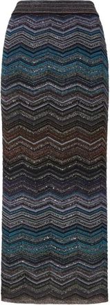 Missoni Femme, Jupes, Multicolore, Taille: 36 FR Midi Skirt