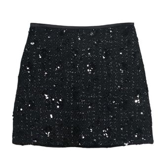Generic Jupe Paillette Mini &Agrave; Paillettes Sequin Short Femme Jupes a Sequins Robe Disco Hiver Costume