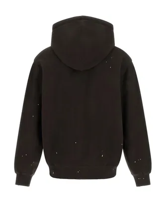 Carhartt Work in Progress Mens Hooded Painter Jacket Tobacco Destroy Wash Wash-Splatter Cotton Sweatshirts Wash/splatter Sweater