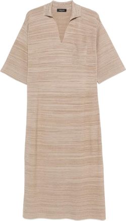 Fabiana Filippi V-neck pocket maxi dress - Nude