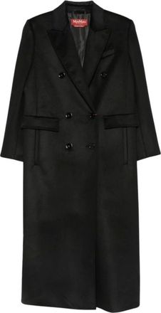 Max Mara Femme, Manteaux, Noir, Taille: 34 FR Double-Breasted Manteaux