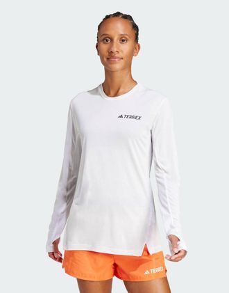 adidas Terrex Xperior Climacool+ - Lang&auml;rmliges Shirt in Wei&szlig;