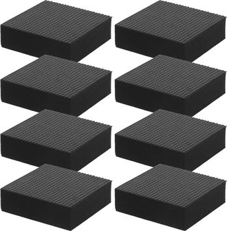 Hemobllo Alipis 8 St&uuml;ck rutschfeste M&ouml;belgleiter aus Langlebigem Gummi 50x50x20mm M&ouml;belerh&ouml;hung f&uuml;r Tisch Bett und Schrankf&uuml;&szlig;e Sto&szlig;d&auml;mpfend und Stabil f&uuml;r Wohn