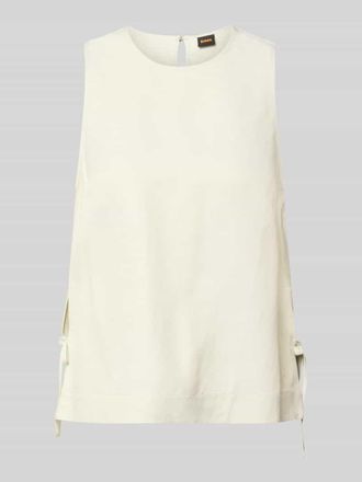 Boss Orange by Hugo Boss Relaxed Fit Blusentop aus Viskose-Leinen-Mix Modell C_BACOLINA