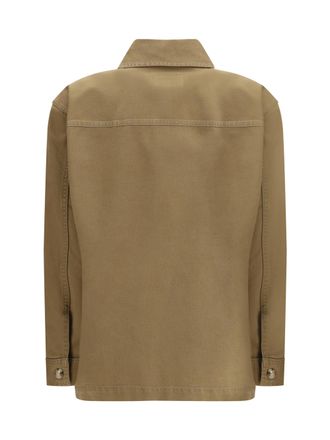 Saint Laurent Cassandre Overshirt - Beige