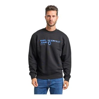 Karl Lagerfeld Homme, Sweatshirts et sweats &agrave; capuche, Noir, Taille: L Pulls noirs