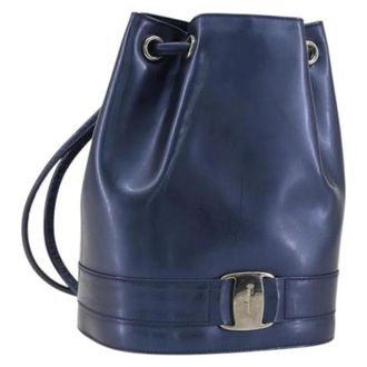 Ferragamo Pre-owned Leder Rucksack - - Pre-owned - Damen - Blau - ONE SIZE